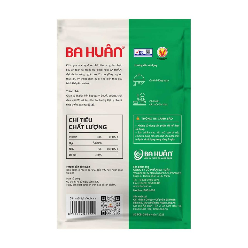 Special spicy and sour chicken feet - Ba Huan Corporation